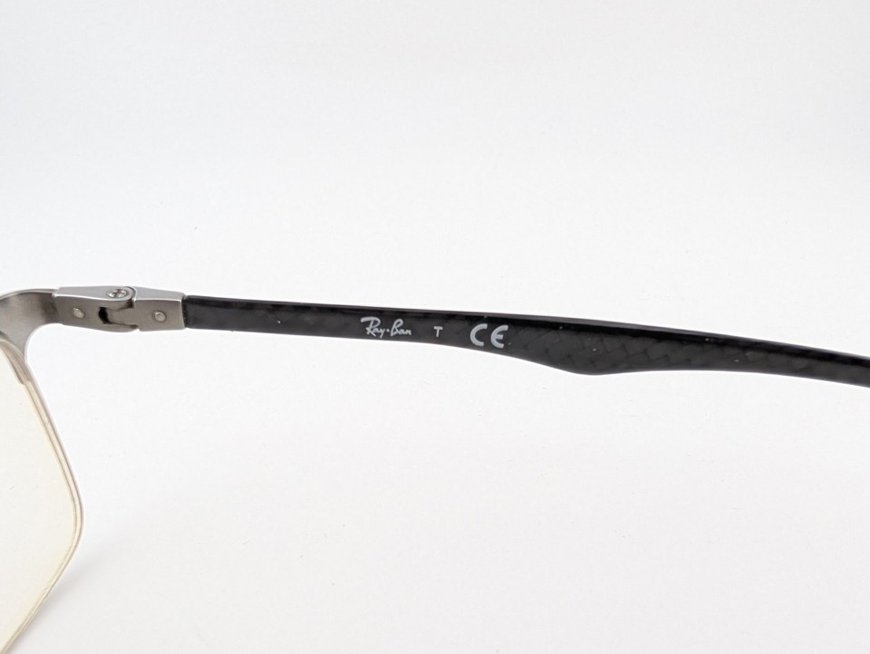 Ray Ban Eyeglasses, Frames Only, RB 8413 2620, 54-18-145, Silver, Half ...