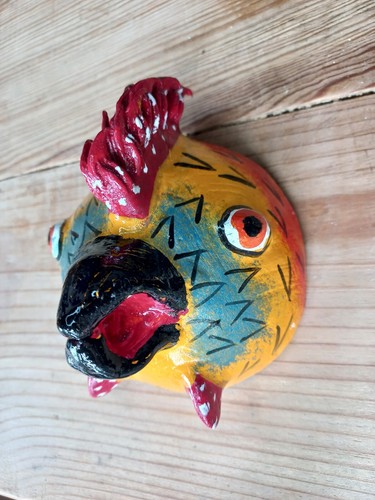 MEXICAN COCONUT MASK. Mexican folk art to decorate the walls of your ...