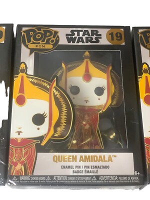 Funko POP! Pins Star Wars QUEEN AMIDALA 4" Collectible Enamel Pin #19 ...