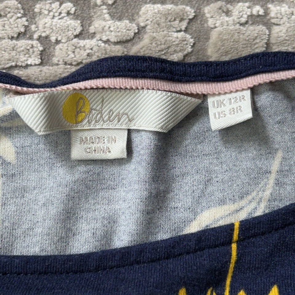 Boden Evelyn Jersey Midi Dress Sz 6 | Floral Dandelion Print ...