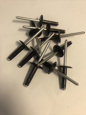 Large Head Black Aluminium Split Rivets x 10 | eBay Australia