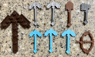 LEGO 9 Piece Assorted Weapons Lot Minecraft Authentic | eBay