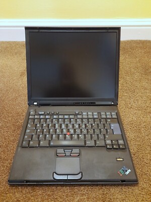Retro IBM Thinkpad T43 Win XP Laptop, Pentium M 2Ghz, 1GB RAM, 40GB HDD ...