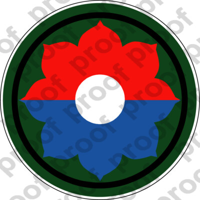 STICKER US ARMY UNIT 9TH INFANTRY DIV SHIELD COL | eBay