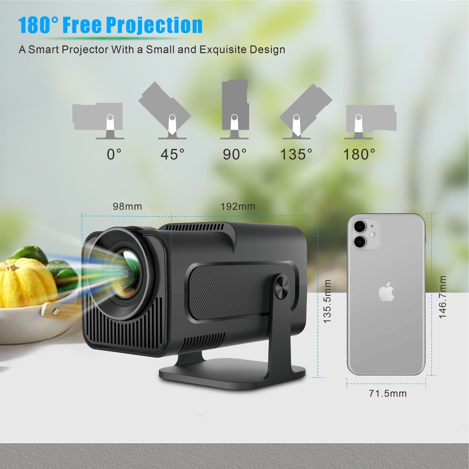 Transpeed Magcubic 4K Android 11 Projector Native 1080P 390ANSI HY320 ...