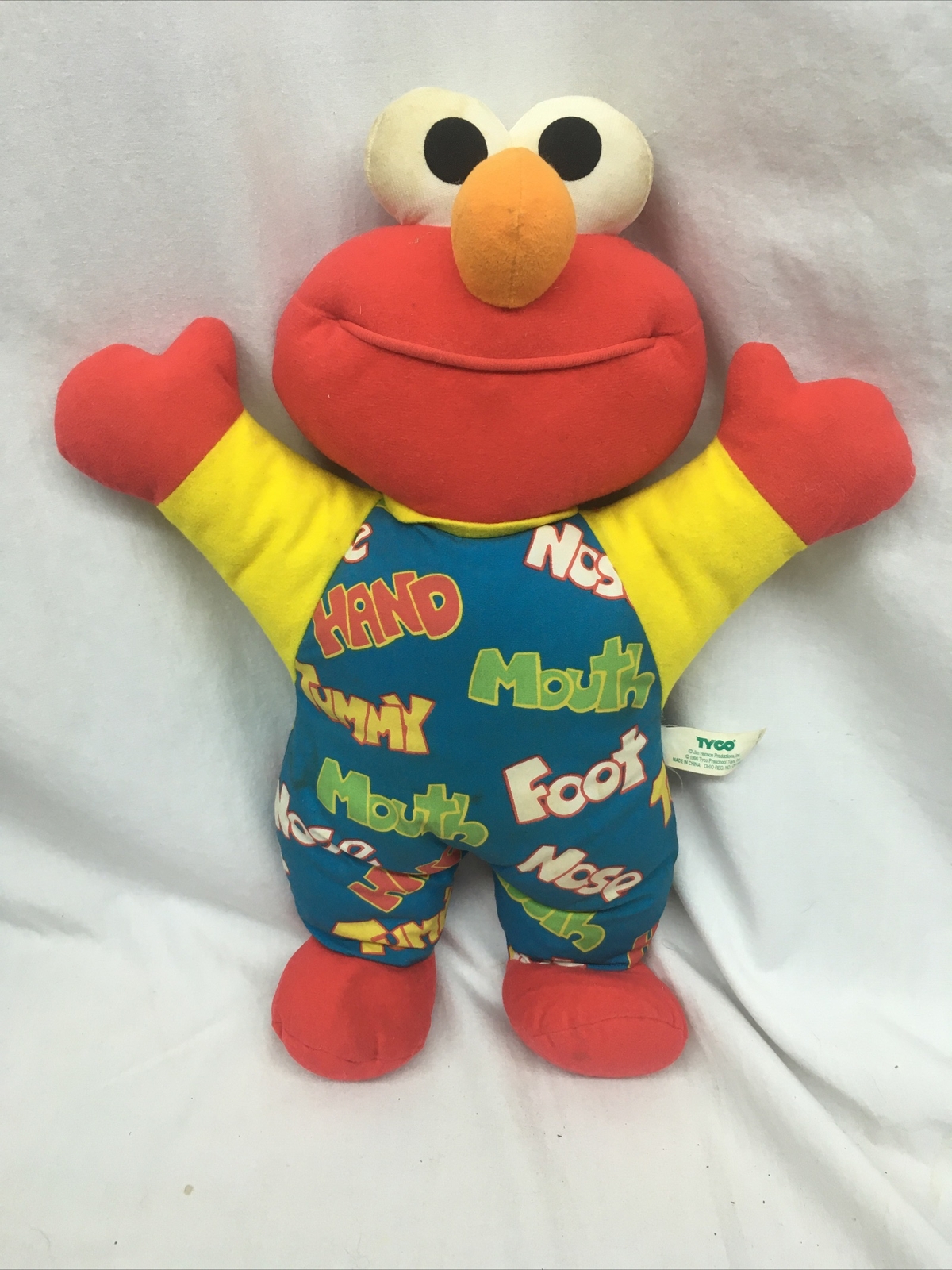 Tyco Sesame Street Touch Me Elmo Plush - Original Vintage 1996