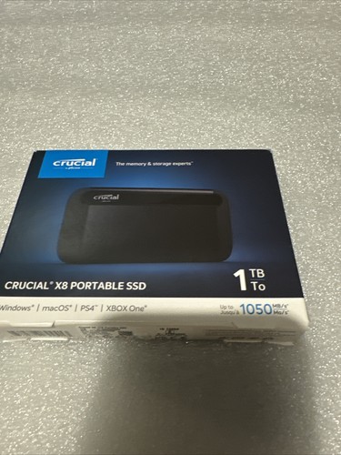 Crucial X8 1TB Portable SSD Black Brand New | eBay