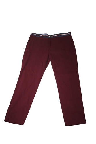NWT CON.STRUCT Stretch 38 X 30 Maroon Flat Front Pants Cotton Spandex | eBay