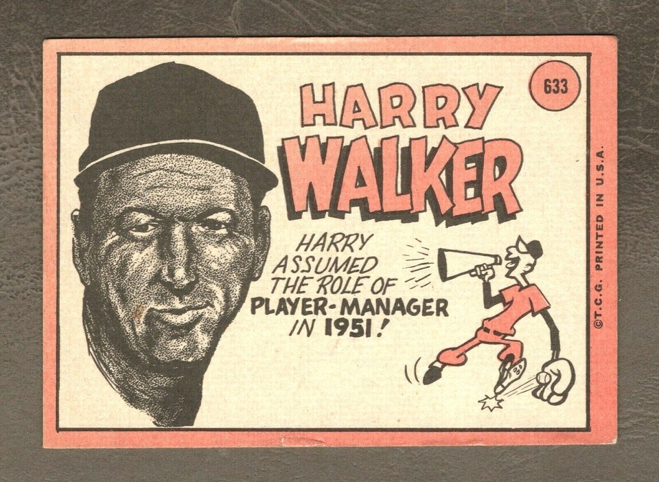 1969 Topps Baseball Card #633 Harry Walker – Houston Astros | eBay