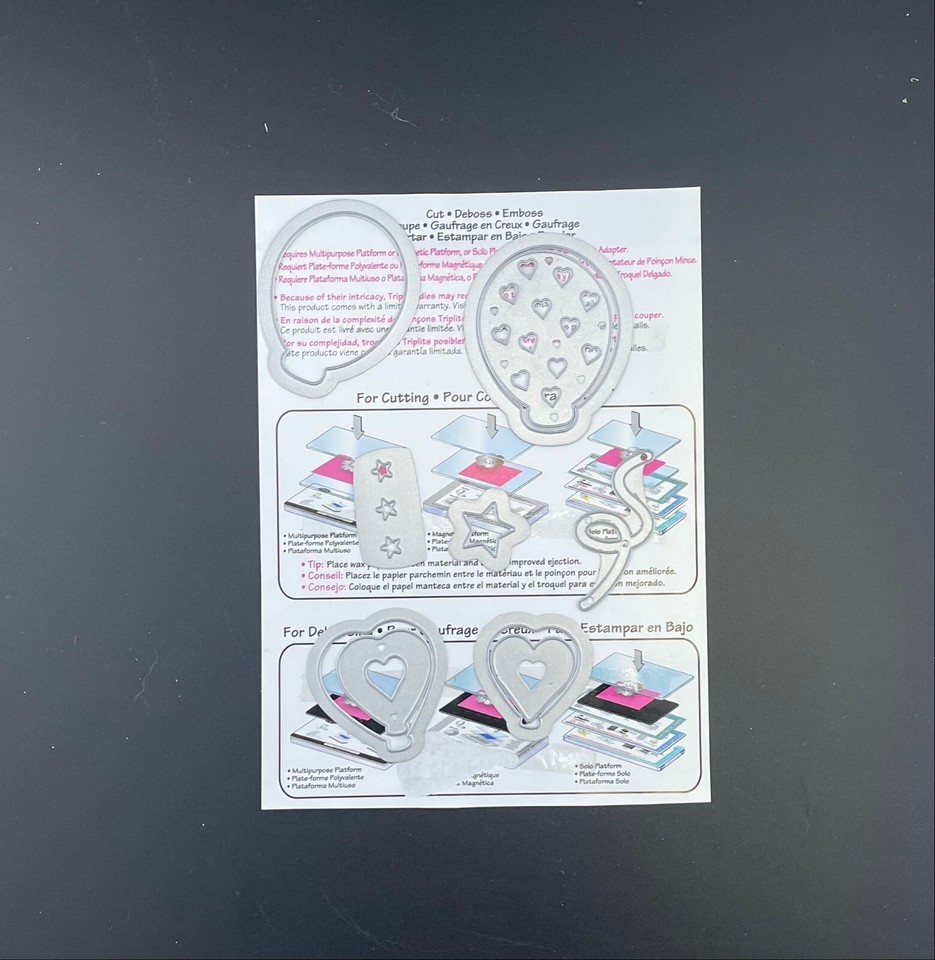 Sizzix Triplits Balloons 10 piece die set | eBay