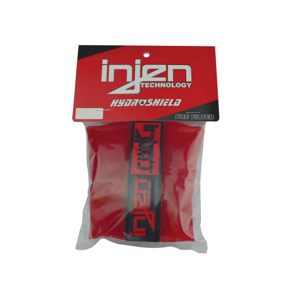 Injen Hydroshield Water Repellant Air Filter Cover Red 1033RED ...