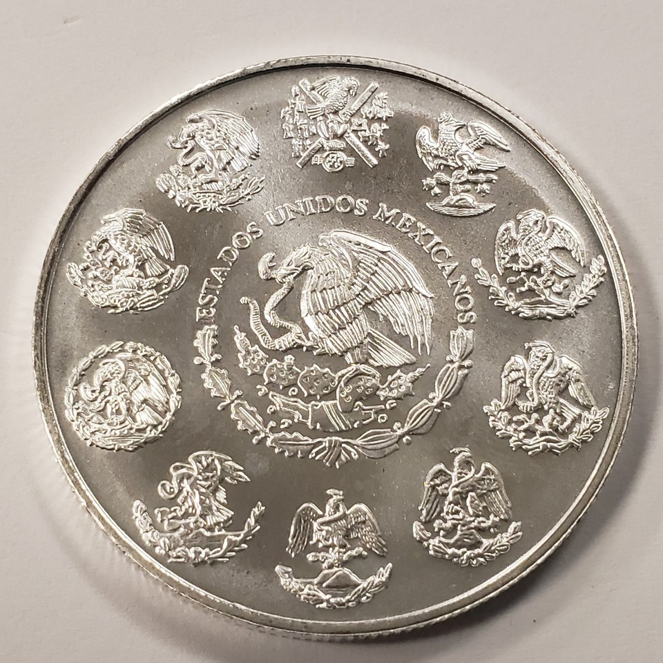 2005 Mo 1 oz .999 Silver Onza Mexico Libertad - BU in Capsule - SKU ...