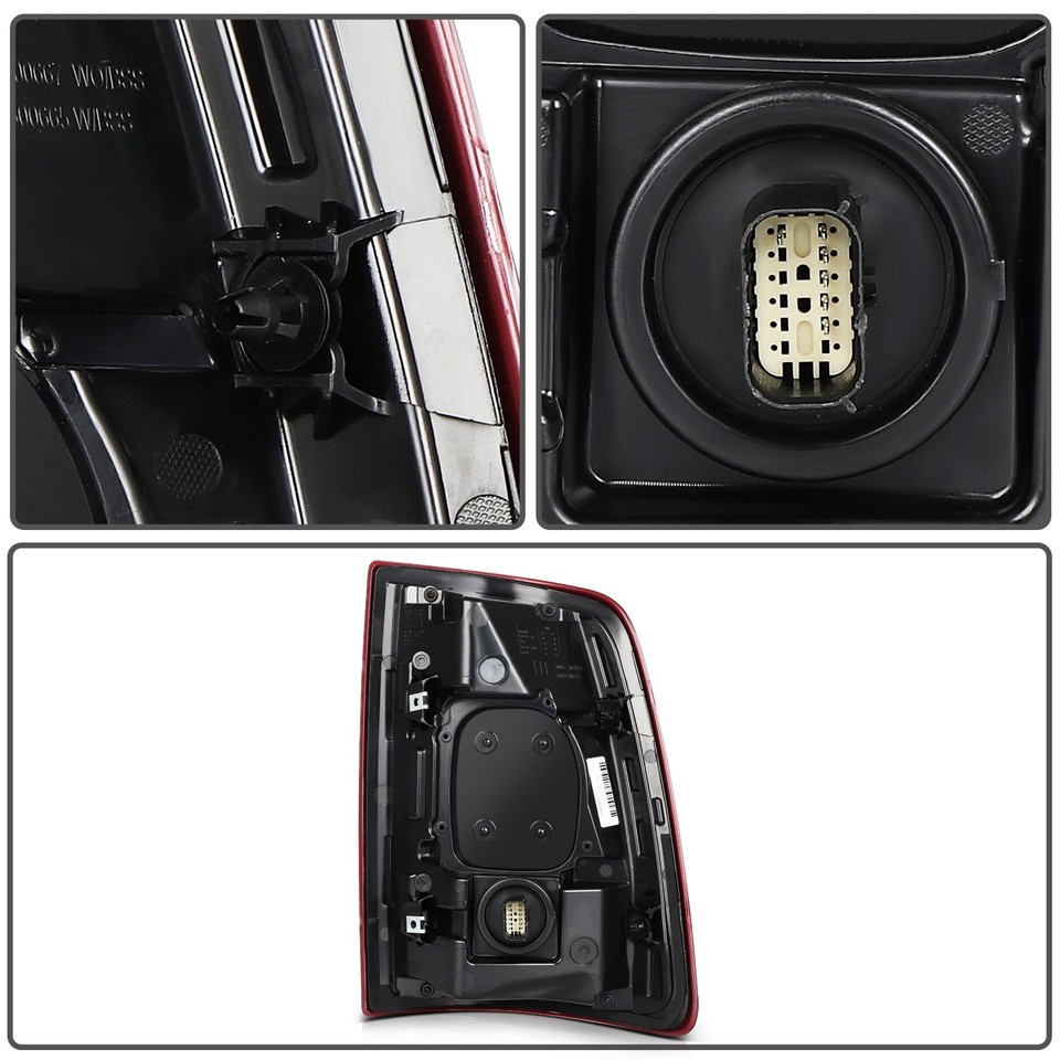 Red Housing For 2019-2024 Ram 2500 3500 Red Bezel LED Tail Light ...
