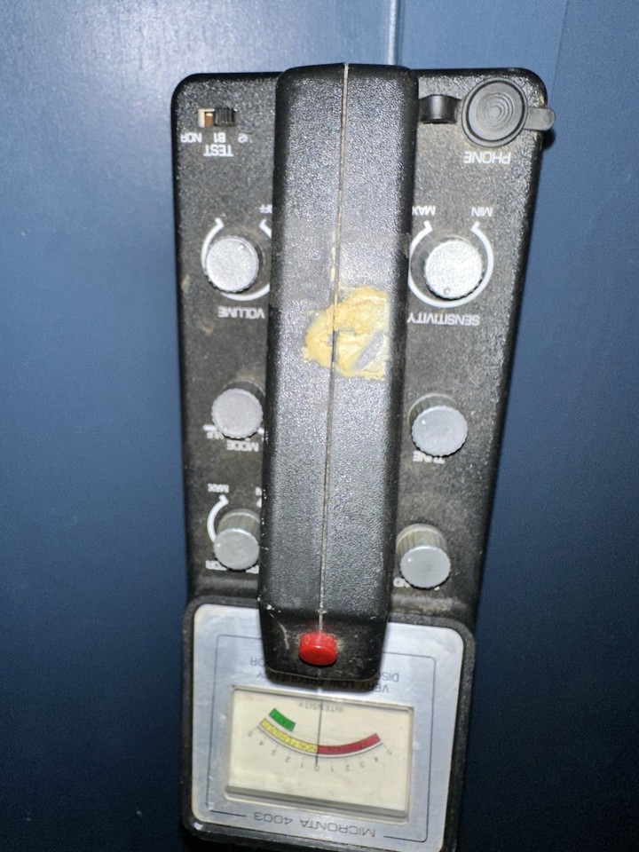 MICRONTA 4003 METAL DETECTOR TREASURE GOLD COINS VINTAGE FREQUENCY ...