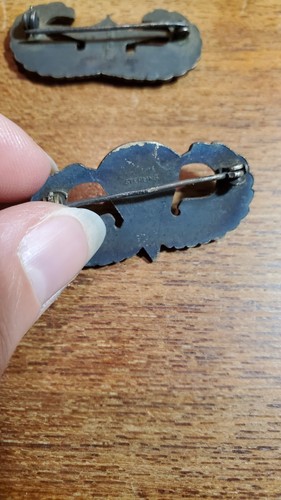 Vtg Lot WWII US Army Sterling Silver Airborne Jump Wings Combat Pin ...