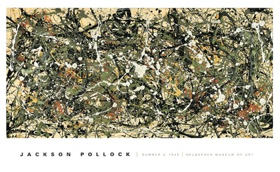 Number 8, 1949 by Jackson Pollock Art Print Abstract Museum Poster ...