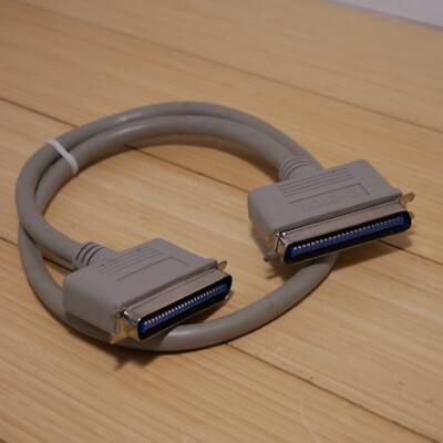 Vintage 3 foot SCSI Cable - Centronics 50 (Male to Male) C-27DS | eBay