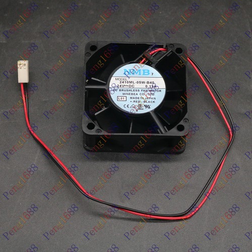 New NMB 2410ML-05W-B40 6025 6CM 24V 0.12A 2-wire inverter cooling fan ...
