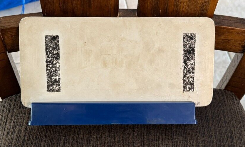 VINTAGE PABST BLUE RIBBON BEER ROG REVERSE ON GLASS SHELF TALKER STATUE ...