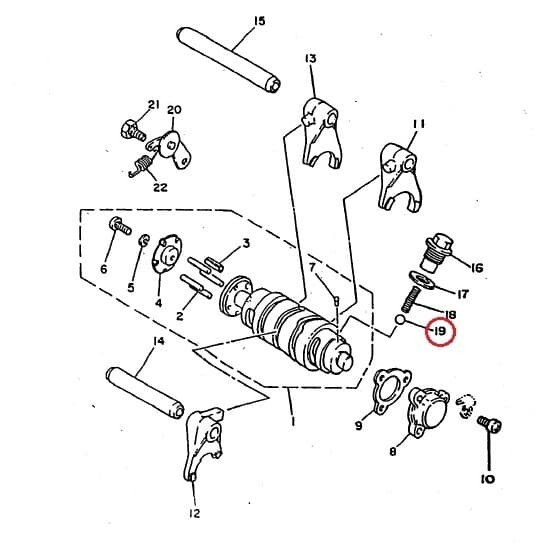 Genuine Parts Yamaha RX-King RXK RX 135 Neutral Ball Switch 93505-16006 ...