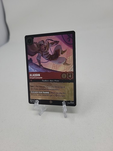 Aladdin - Intrepid Commander 9 Disney Lorcana Promo Cards Cold Foil for ...