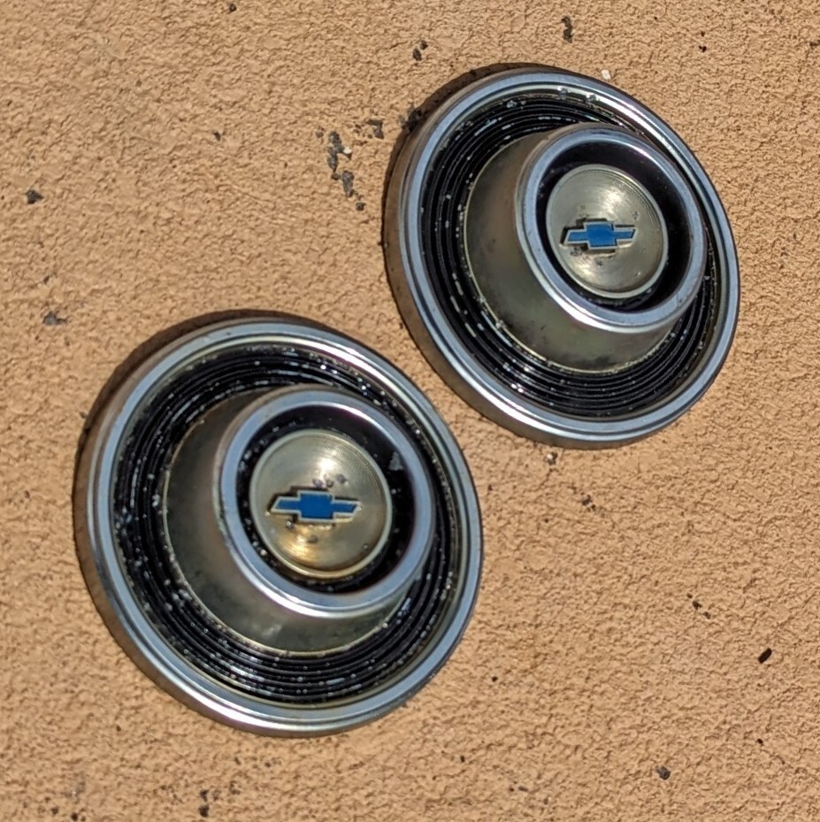 Vintage OEM 1969-1972 Chevrolet C10 Pickup Blazer (2) Hubcap Center Cap ...