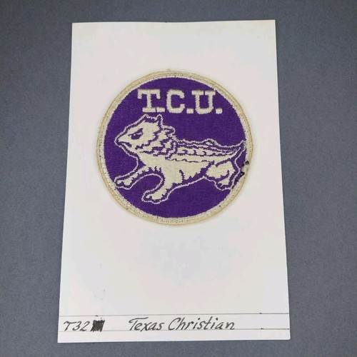 Texas Christian University TCU TX 3" Purple White Patch | eBay