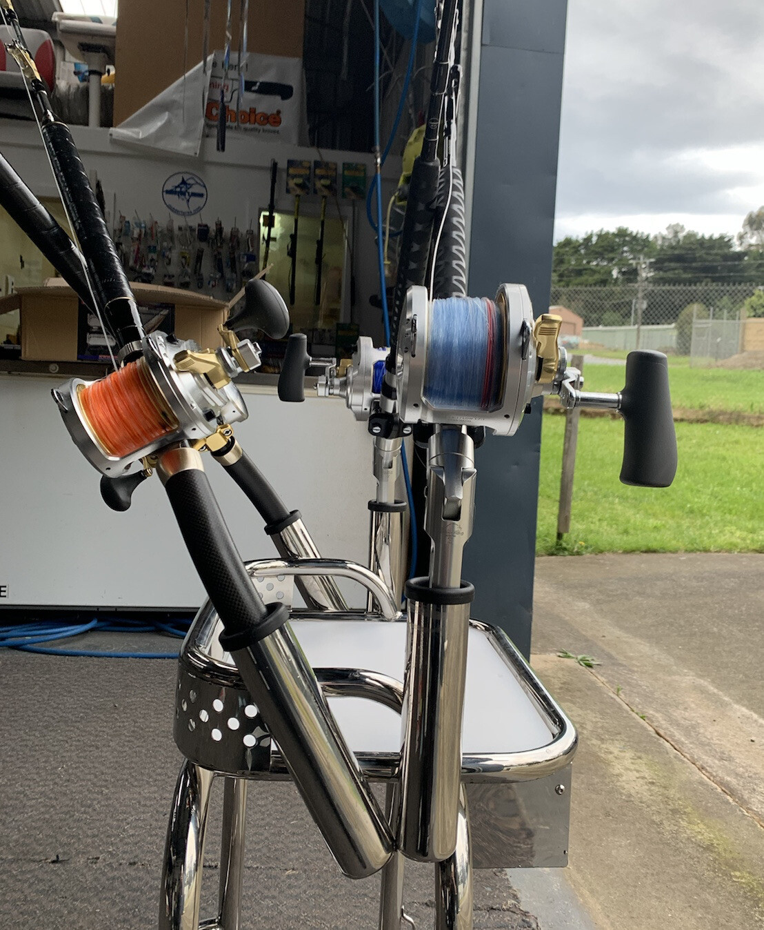 Viper Bait Board All Stainless With 4 Rodholders Available Now | eBay