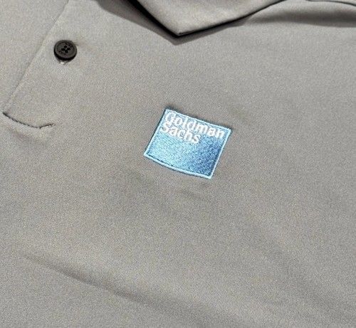 Nike Polo Shirt Mens XL Gray Performance Goldman Sachs Golf Stretch ...