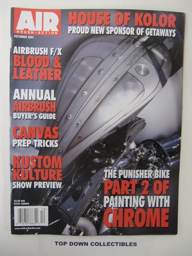 Air Brush Action Magazine December 2004 Leather Texture by Michael Cacy ...