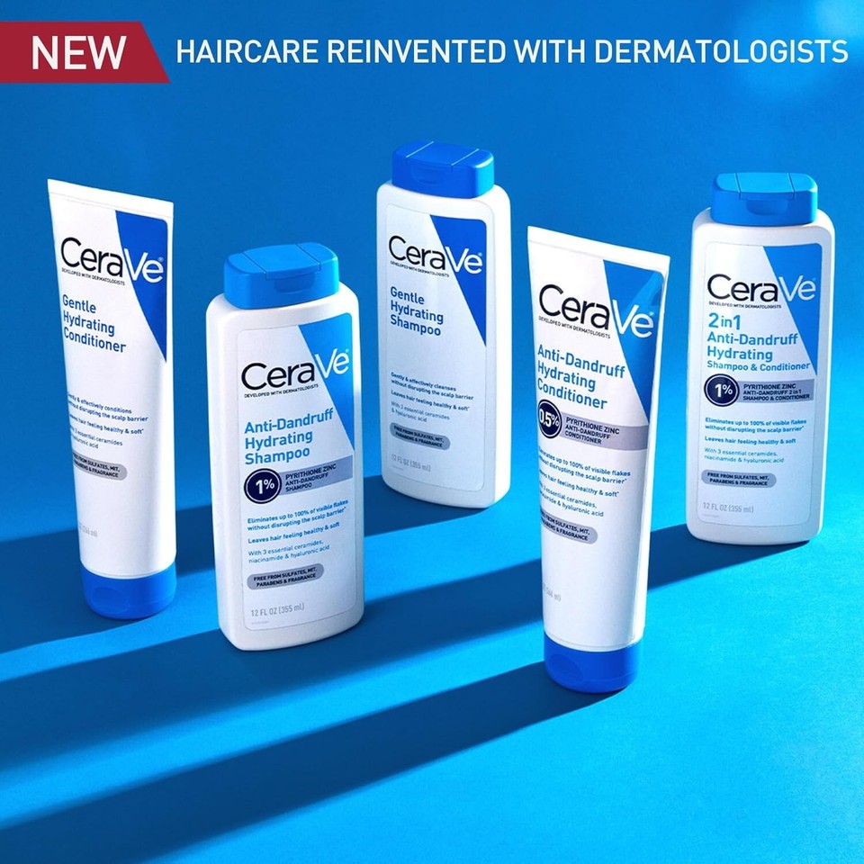 CeraVe Gentle Hydrating Conditioner, Hair Conditioner With Ceramides ...