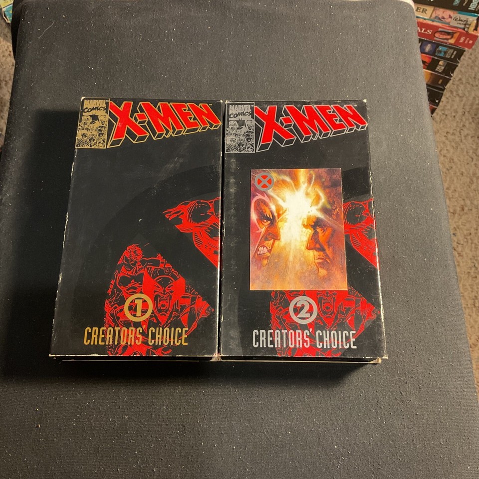 X-Men Creators Choice Volume 1 & 2 VHS Tapes Cartoon Marvel Comics Stan ...