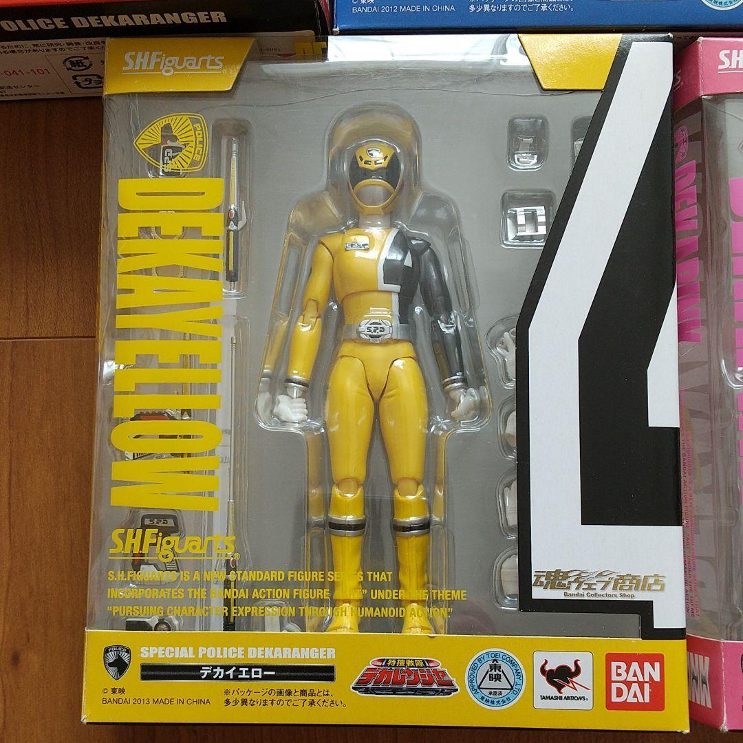 Power Rangers SPD Dekaranger S.H.Figuarts Red Blue Green Yellow Pink ...