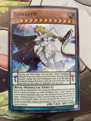 Zefraath - Yugioh Maximum Crisis Unlimited Super Rare - MACR-EN030 - NM ...