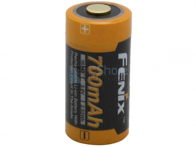 Fenix Flashlight Battery Rechargeable Li-ion 700mah 16340 for sale ...