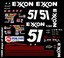 #51 Rowdy Burns Exxon 1990 1/24th Scale Waterslide Nascar Decals | eBay