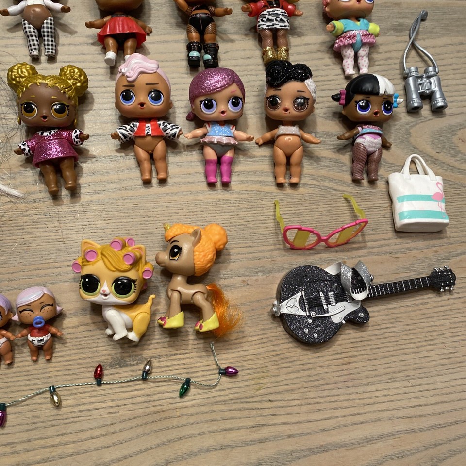 Large Lot of LOL Surprise Dolls - 7 9” OMG Dolls + 17 Other Sis ...