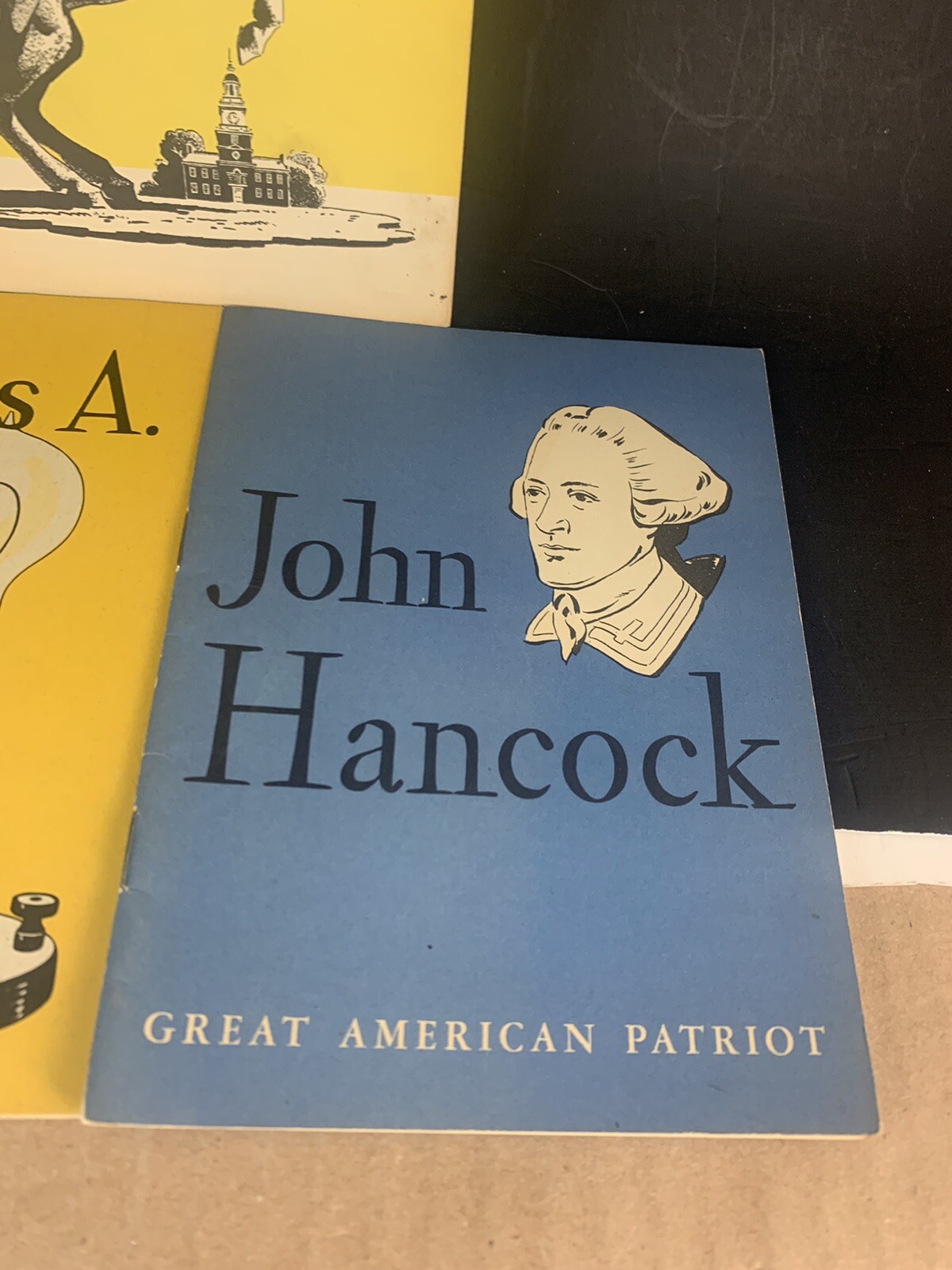 Vintage John Handcock Life Insurance Book Paperback Patriotic President ...