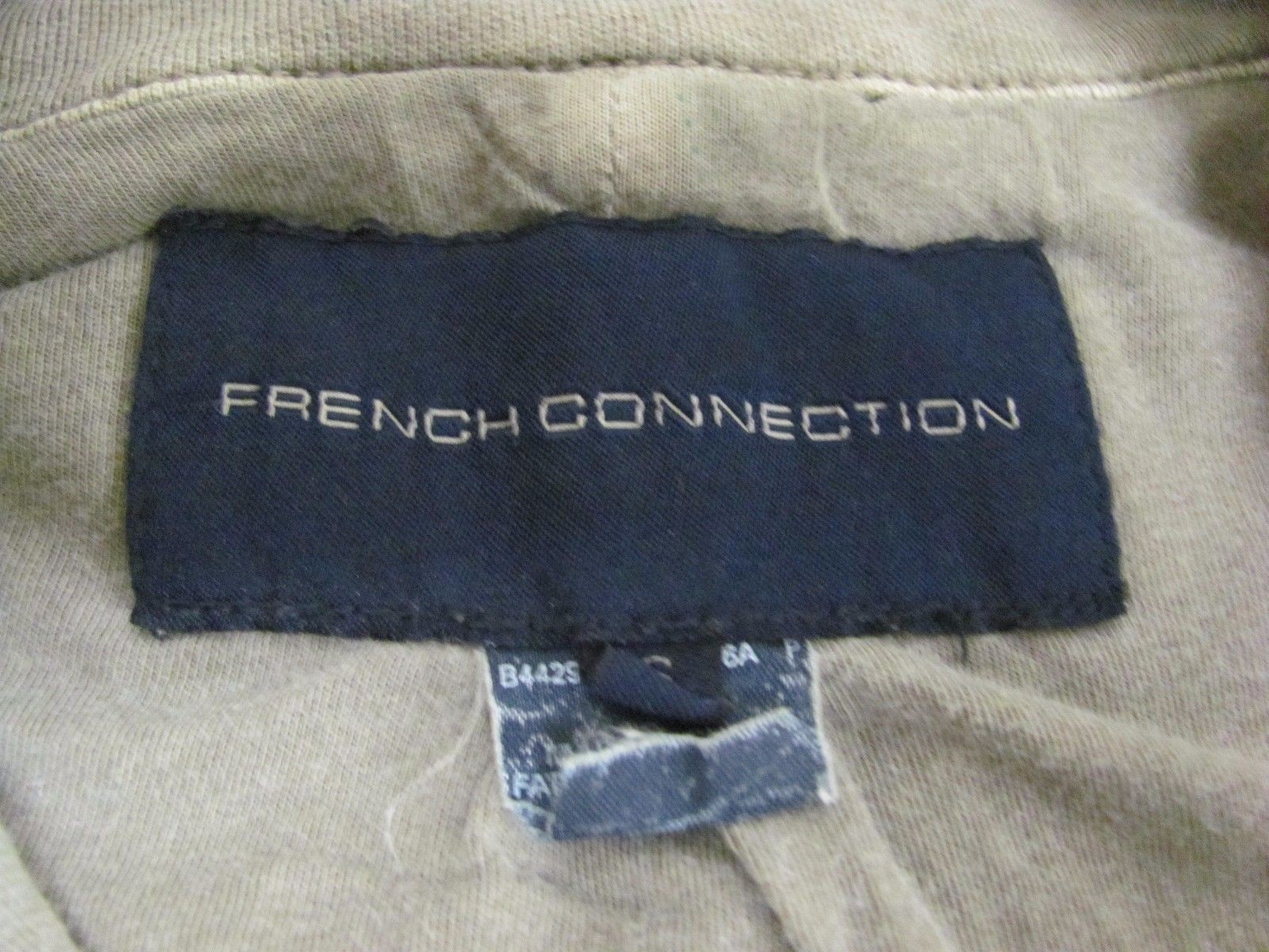 FRENCH CONNECTION RN 53372 FC/CL6A B442981 FLEECE JACKET WOMENS SIZE S ...