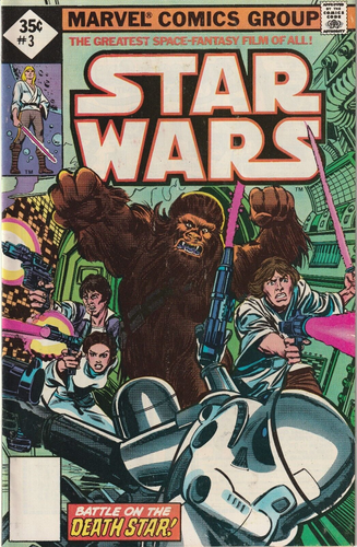 STAR WARS #3 35c WHITMAN REPRINT EDITION LUCAS FILMS * MARVEL 1977 NICE ...
