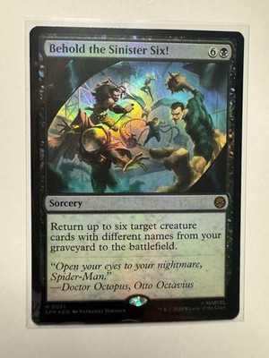 Behold the Sinister Six! (FOIL) Spiderman Magic (mtg) | eBay UK