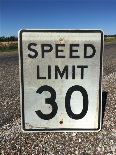 Speed Limit 30 Vintage Sign, 30x24 Vintage Metal Road Sign, B | eBay UK