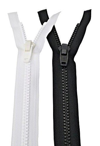 YKK Moulded Zipper 110cm white | eBay