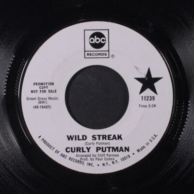CURLY PUTNAM: wild streak / you can always come back ABC 7" Single 45 ...