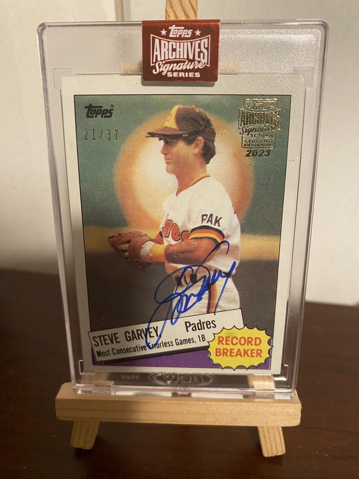 2023 Topps Archives Signature Series Steve Garvey #21/37 Encased Padres ...
