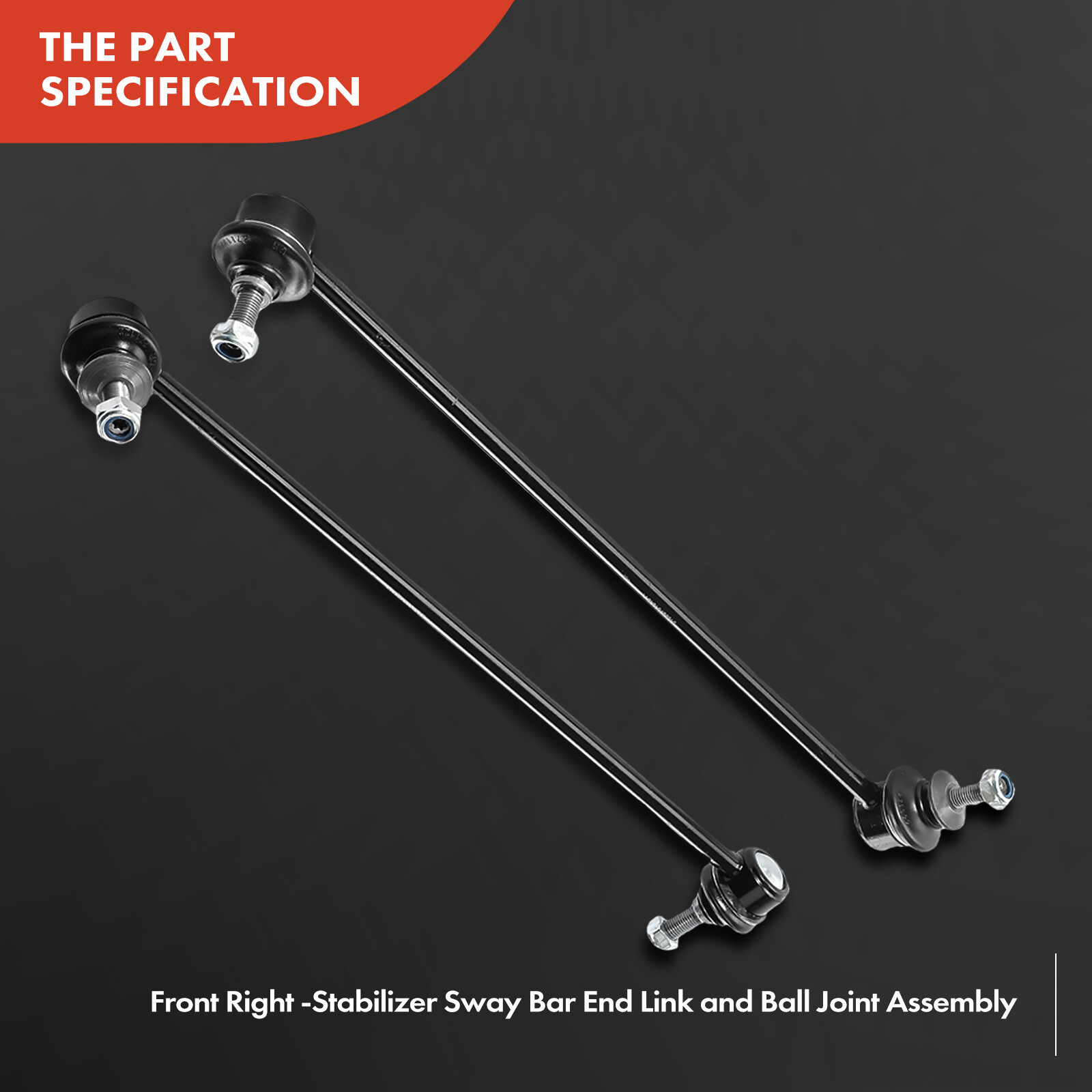 2x Front Sway Bar End Link for BMW E65 E66 E67 735i 740i 745i 750i 760i ...