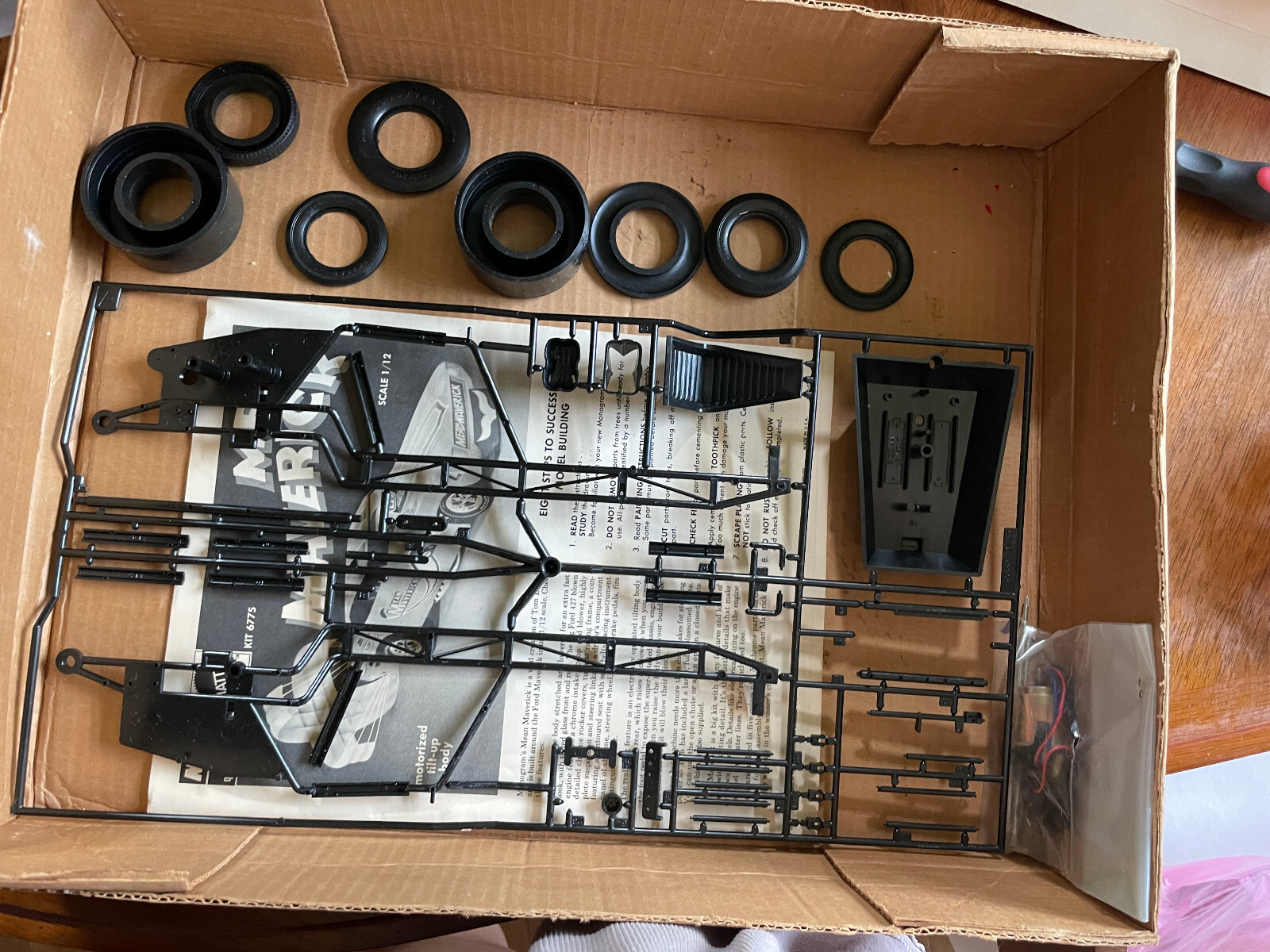 1970 Monogram Mattel Mean Maverick Funny Car Tom Daniel 1/12 VERY RARE ...