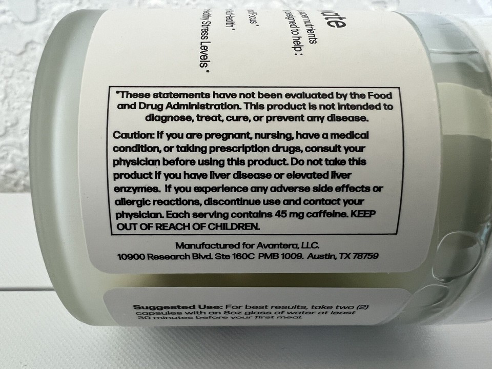 Avantera Elevate , Helps ADHD Clear the Fog Supplement, 60 Capsules EXP ...