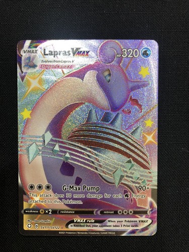 Pokemon Shiny Lapras VMAX Full Art SV111/SV122 Shining Fates NM | eBay