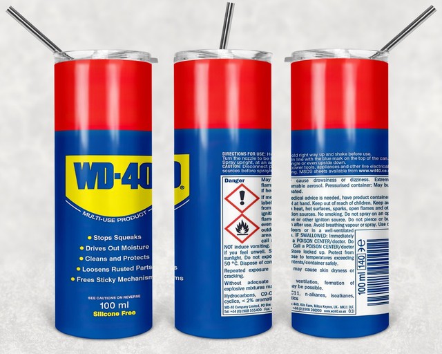 Wd40 Rustic 20oz SKINNY Straight Stainless Steel Double Walled Drinking ...